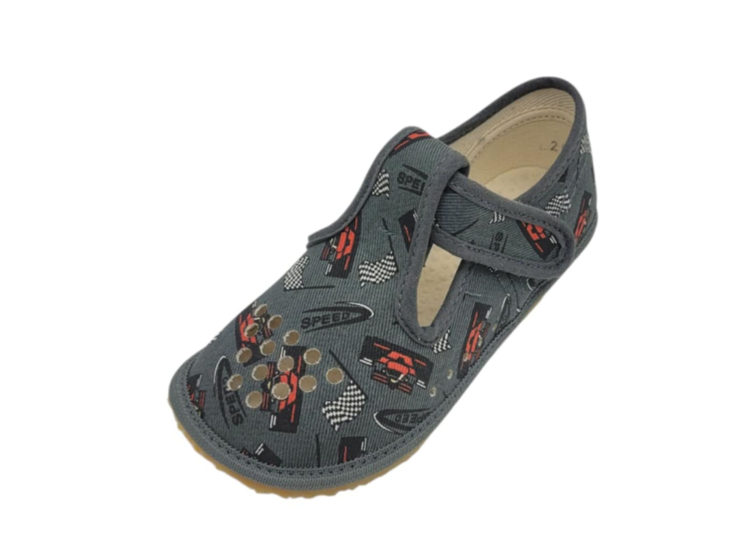 BOTY BEDA - Papučky - BF060010/W/PF - Grey Formula - Perforované • Bosáčik